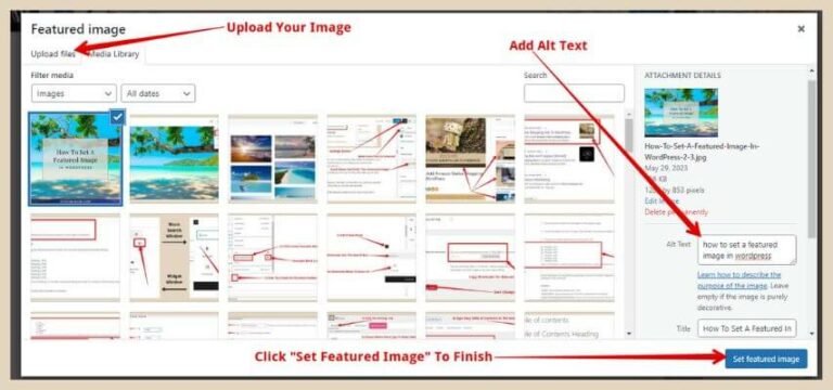 How To Set A Featured Image In WordPress - No More Rush
