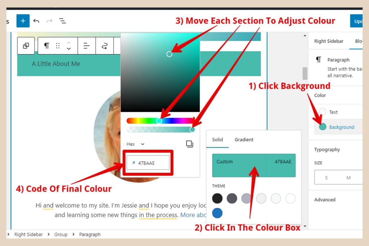 How To Add An About Me Widget To A WordPress Sidebar